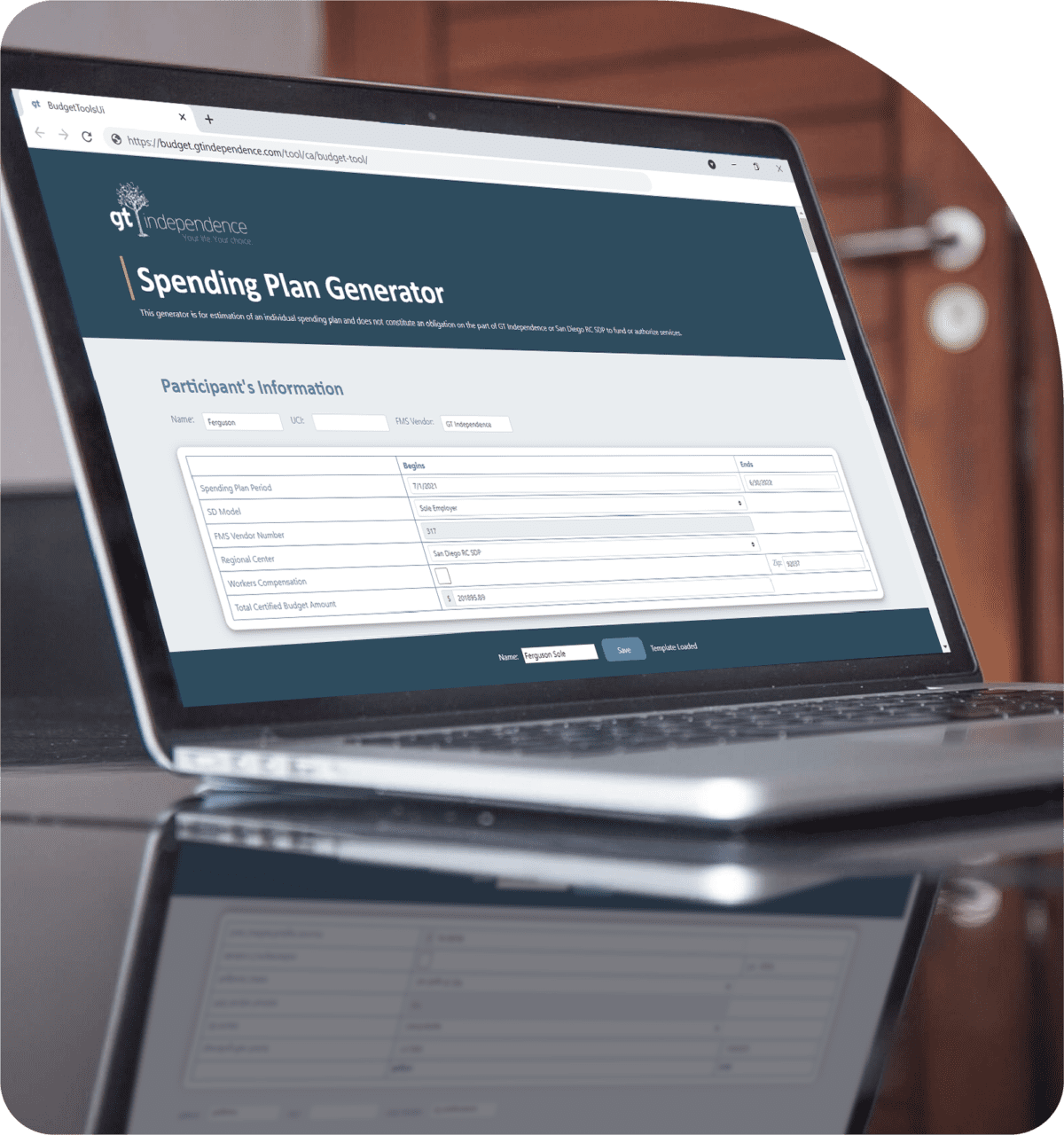 Spending Plan Generator - GT Independence